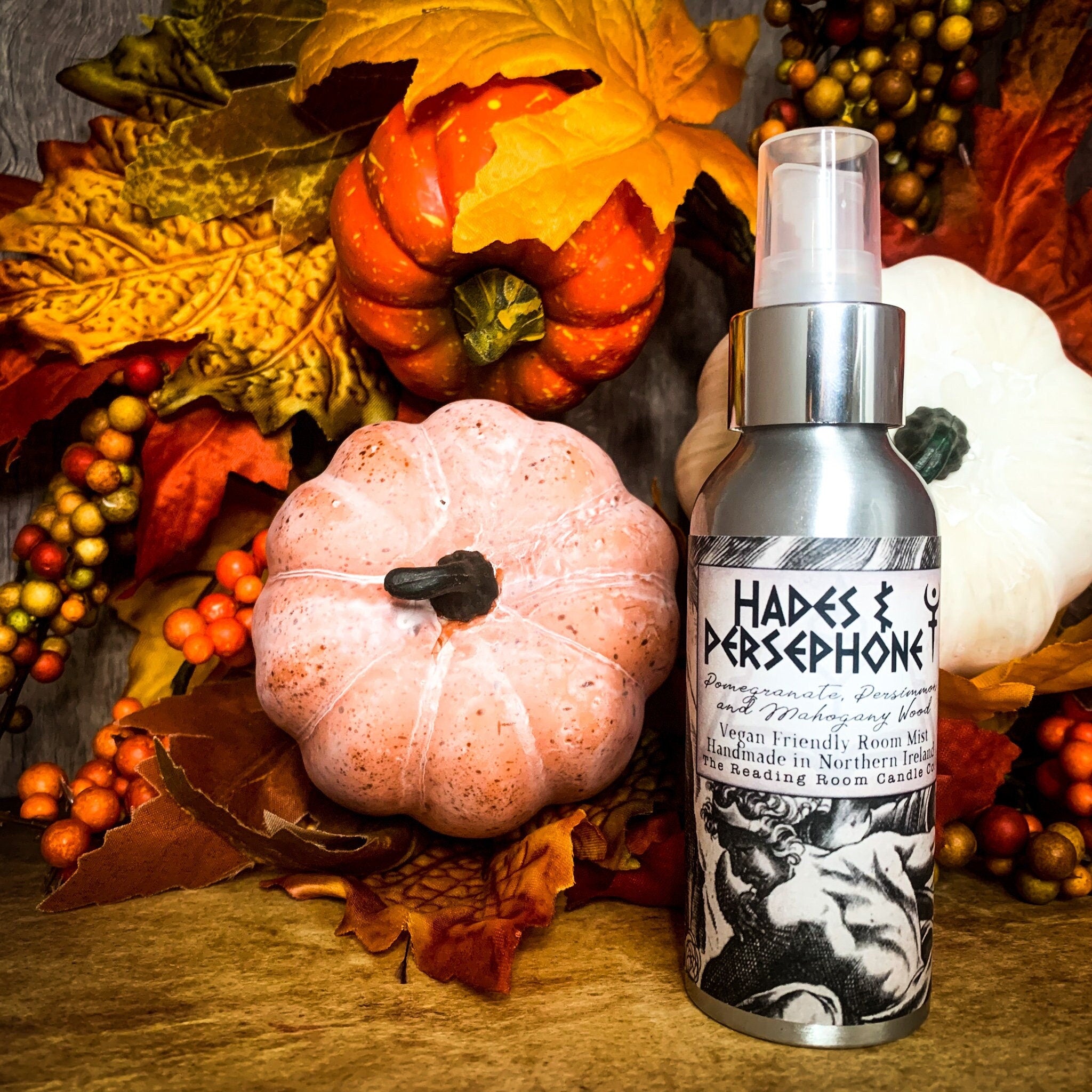 Hades and Persephone- Room Spray-Pomegranate, Persimmon and Mahogany W ...